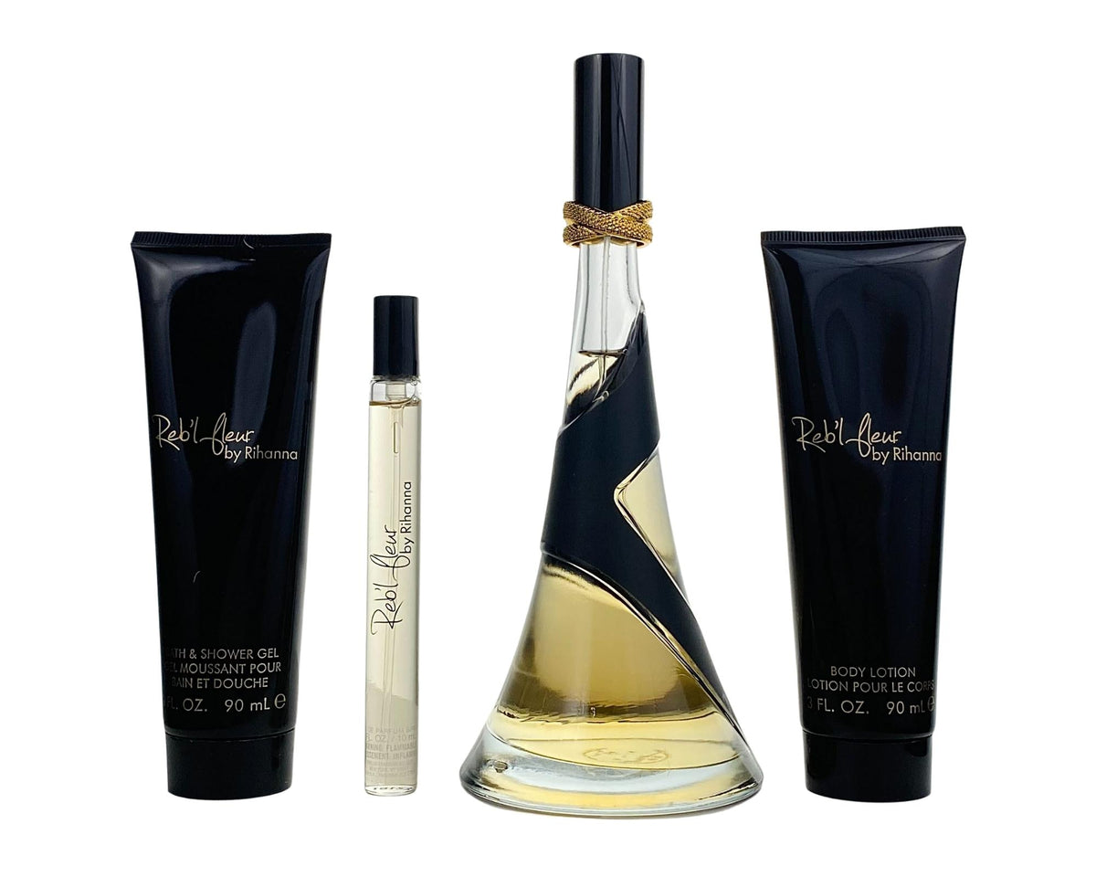 Rihanna Reb'L Fleur 4 Pc. Gift Set by Rihanna for Women | 99Perfume.com